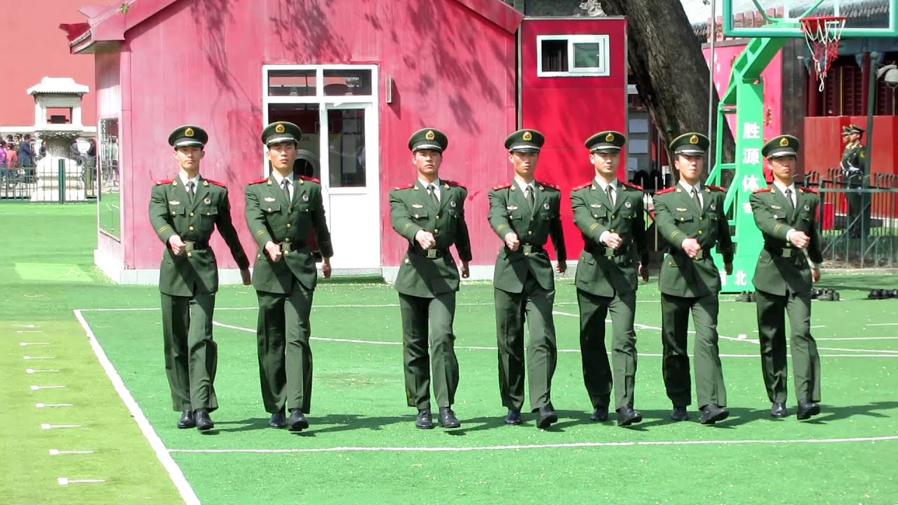 Imperial Palace Guards in Training, Beijing, China - HD - YouTube