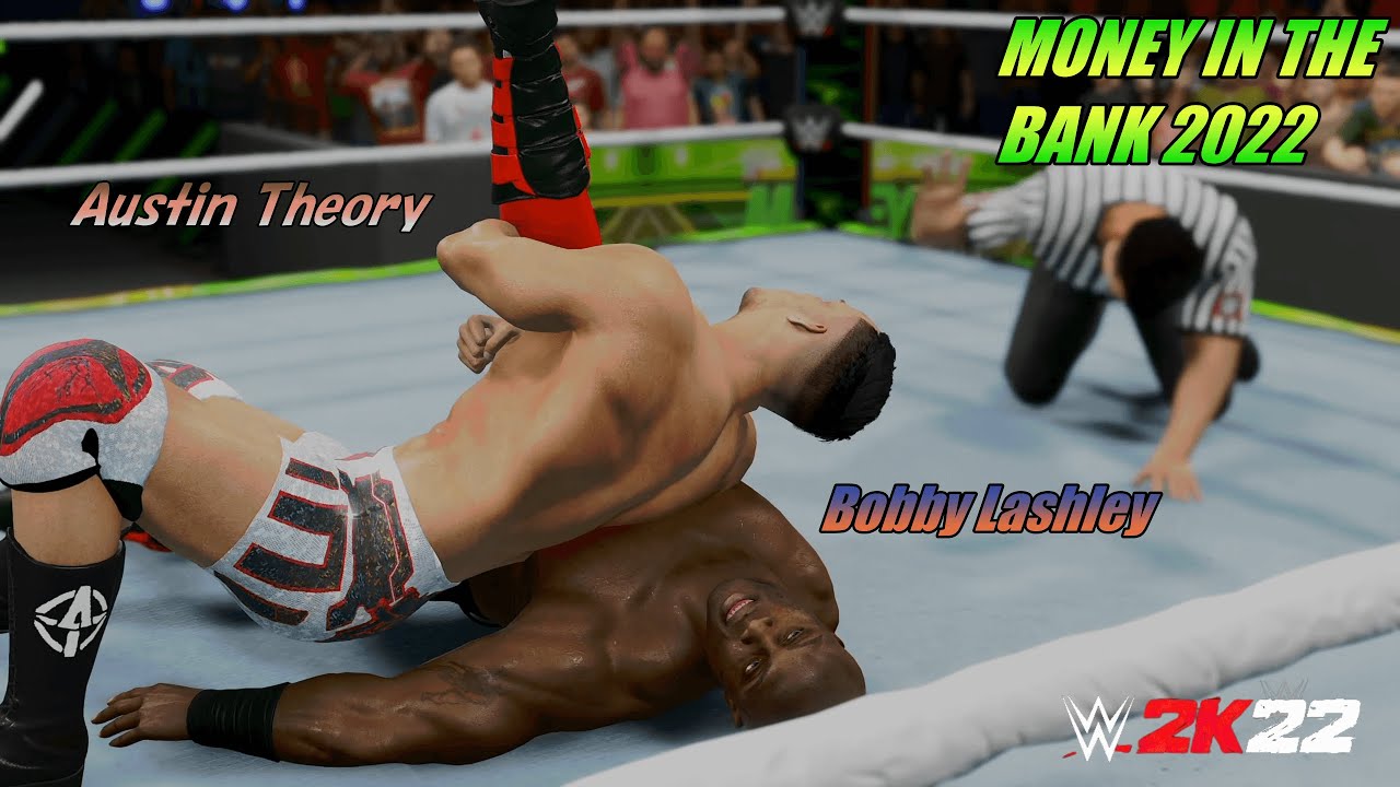 WWE 2K22: Bobby Lashley vs. Austin Theory | MONEY IN THE BANK 2022（JUL ...