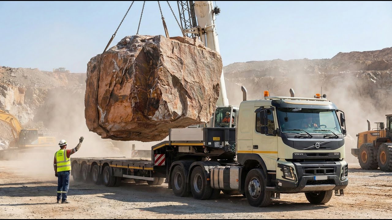 Marble Mining & Cutting Machines at Work - YouTube