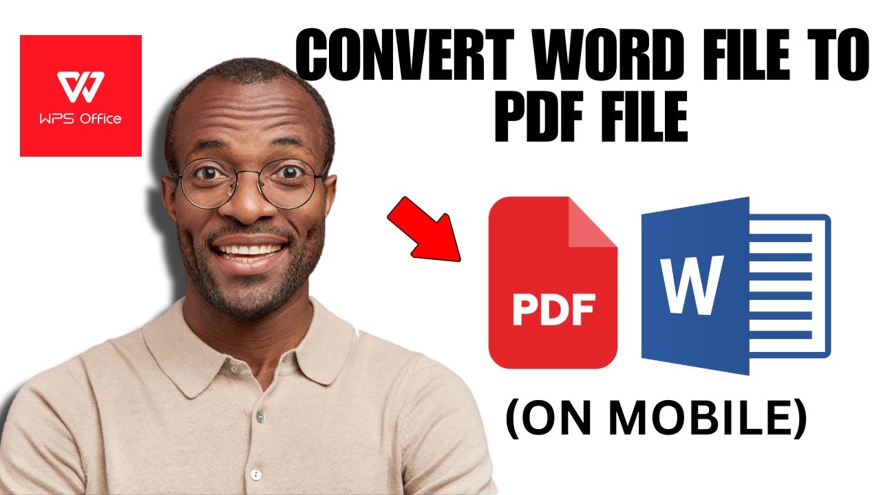 How To Convert A Word File To PDF File In WPS Office App Using Mobile ...