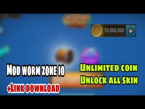 Mod worm zone io unlimited coin dan unlock all skin + link download di ...