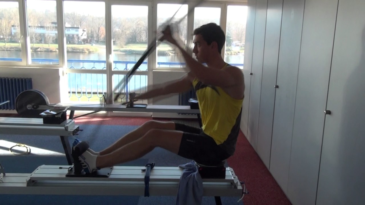 Ergometer kayak - YouTube