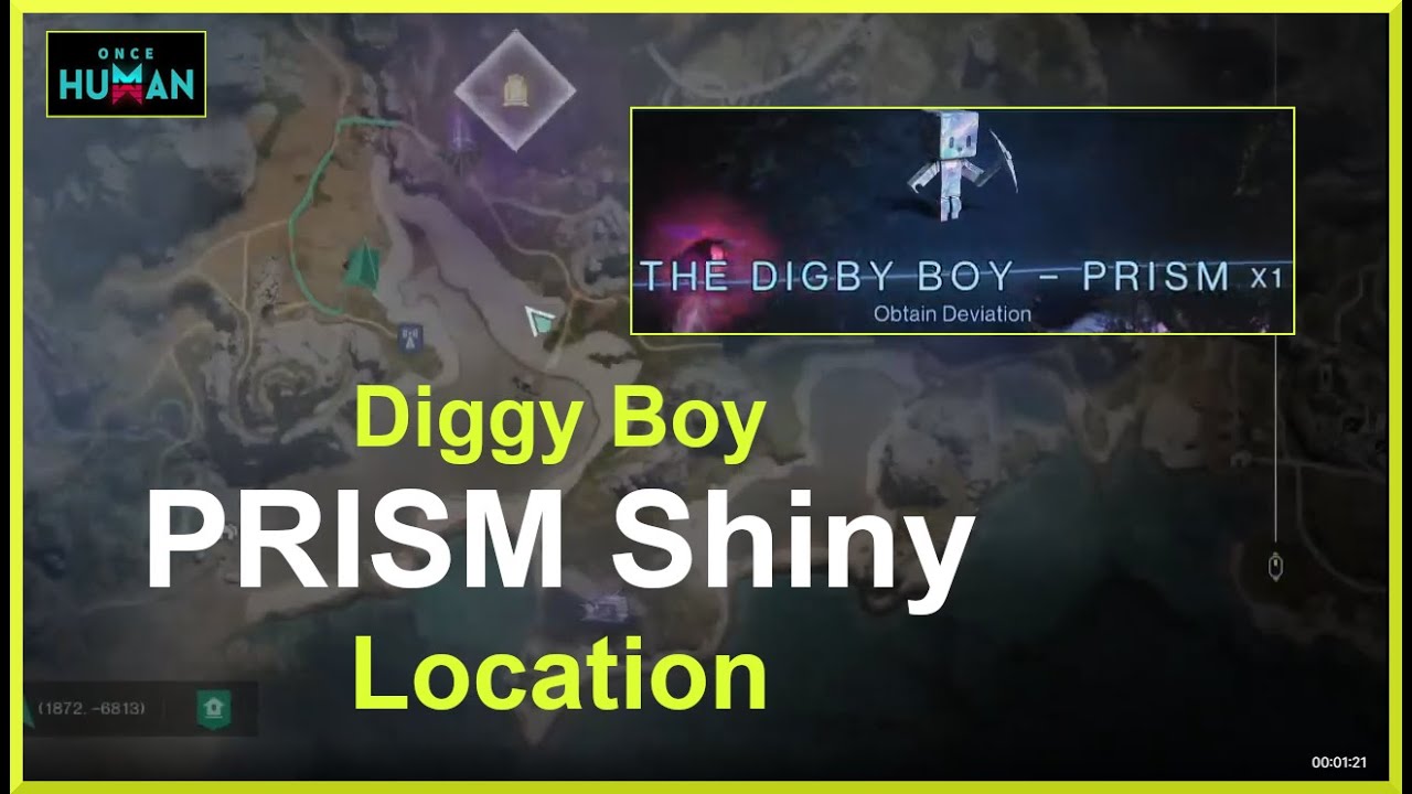 Diggy Boy Shiny PRISM Location | Once Human Endless Dream - YouTube