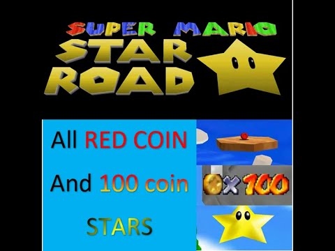 All red coin and 100 coin stars in Super Mario Star Road - YouTube