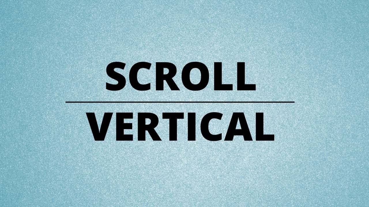 💡 Ejemplos - Scroll Vertical - YouTube