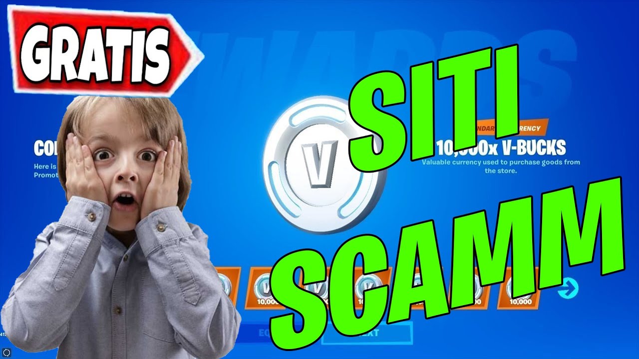 100.000 VBUCKS PER TUTTI!🤑 *I PEGGIORI SITI SCAM*😤 - YouTube