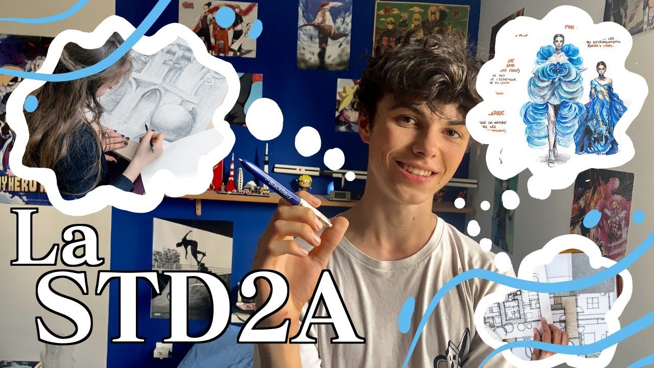Mon ANNÉE SCOLAIRE en STD2A ! (j'étudie les arts et le design) - YouTube