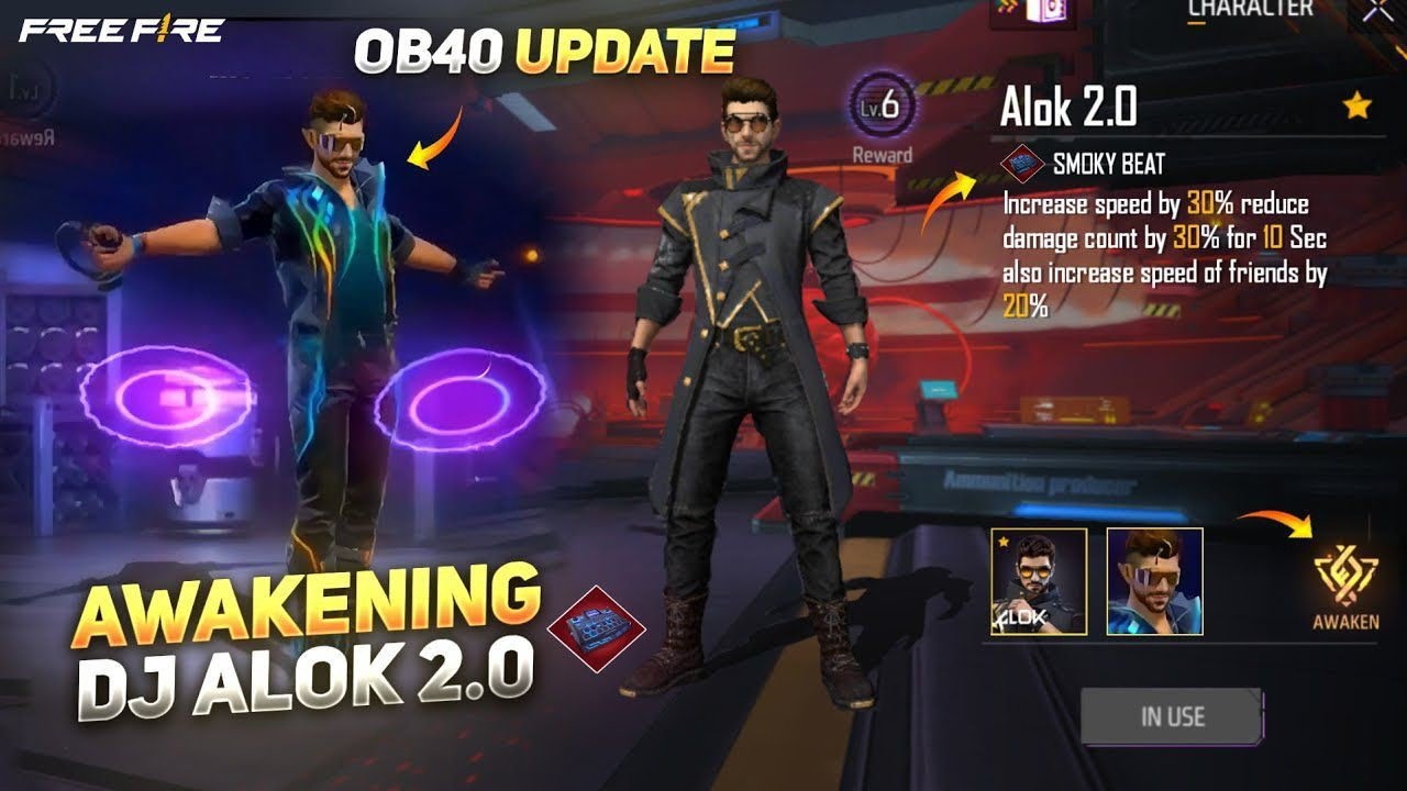 ELITE ALOK IN OB40 UPDATE FREEFIRE | AWAKENING ALOK CHARACTER ...