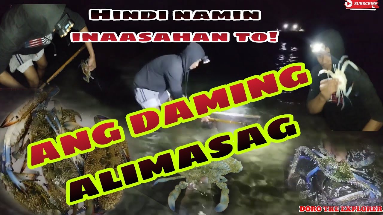 ANG DAMING ALIMASAG! NASA GILID LANG || OVERNIGHT FISHING # ...