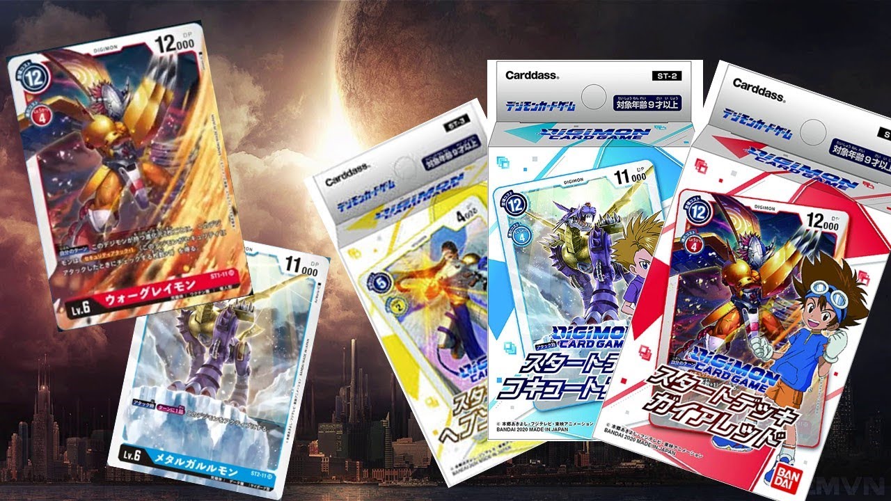 Opening all 3 Digimon Card Game Starter Deck - YouTube