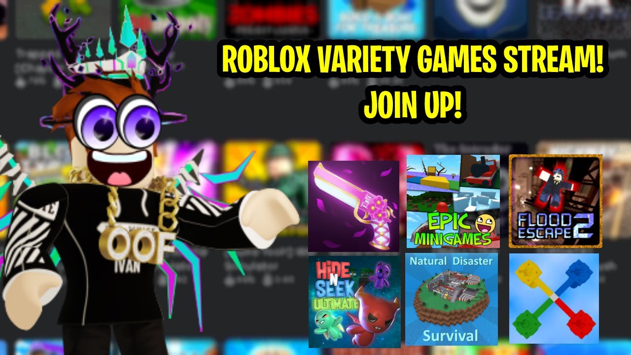 🔴ROBLOX VARIETY GAMES STREAM! JOIN UP! - YouTube