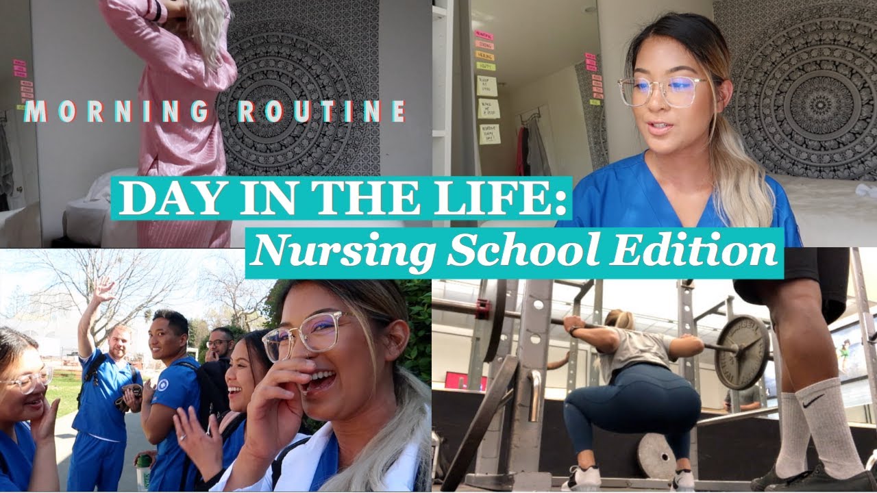 NURSING SCHOOL MORNING ROUTINE/DAY IN THE LIFE! MY CLASS IS LIT LOL ...