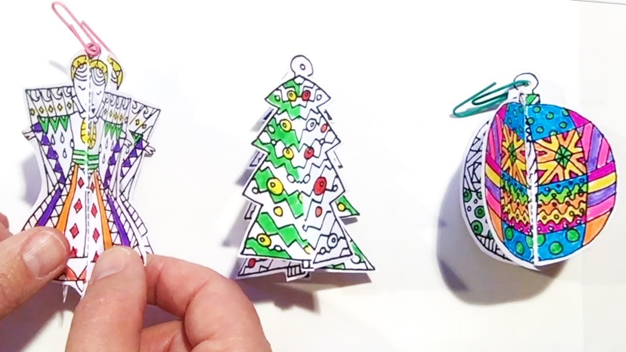 How to make colour in 3D christmas decorations by Eggnogg - YouTube