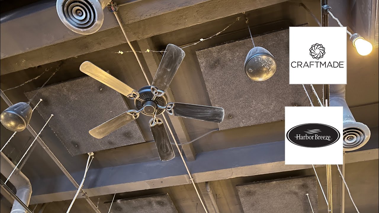 52” Flat and Matte Black Craftmade CXL and Harbor Breeze Classic ...