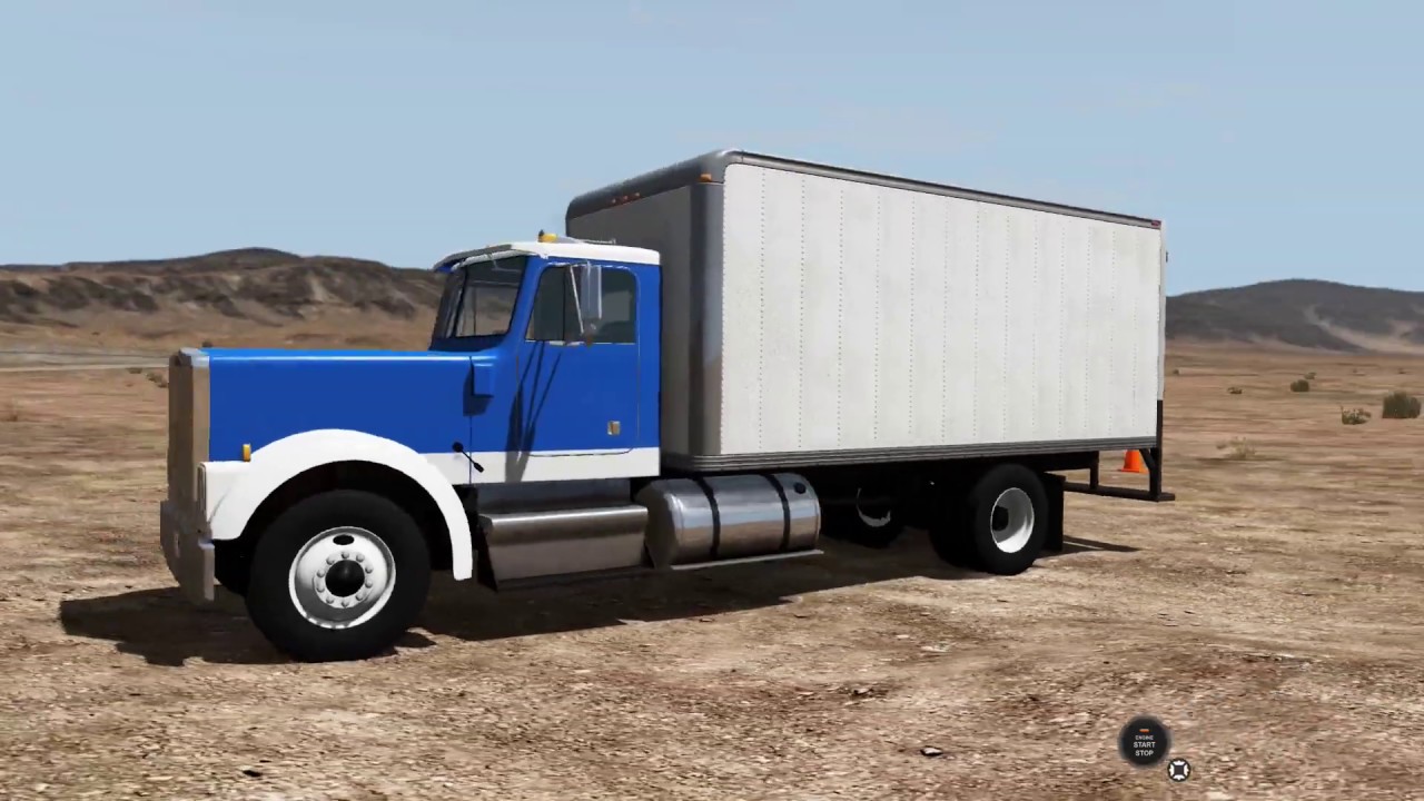 BeamNG Drive - Box Truck on the Blackhills Map - YouTube