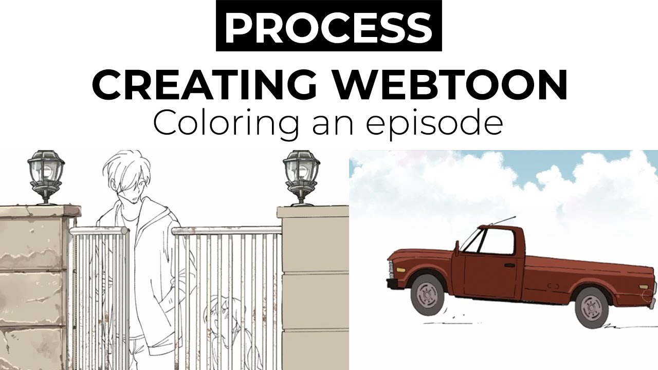Creating Webtoon || coloring an episode - YouTube