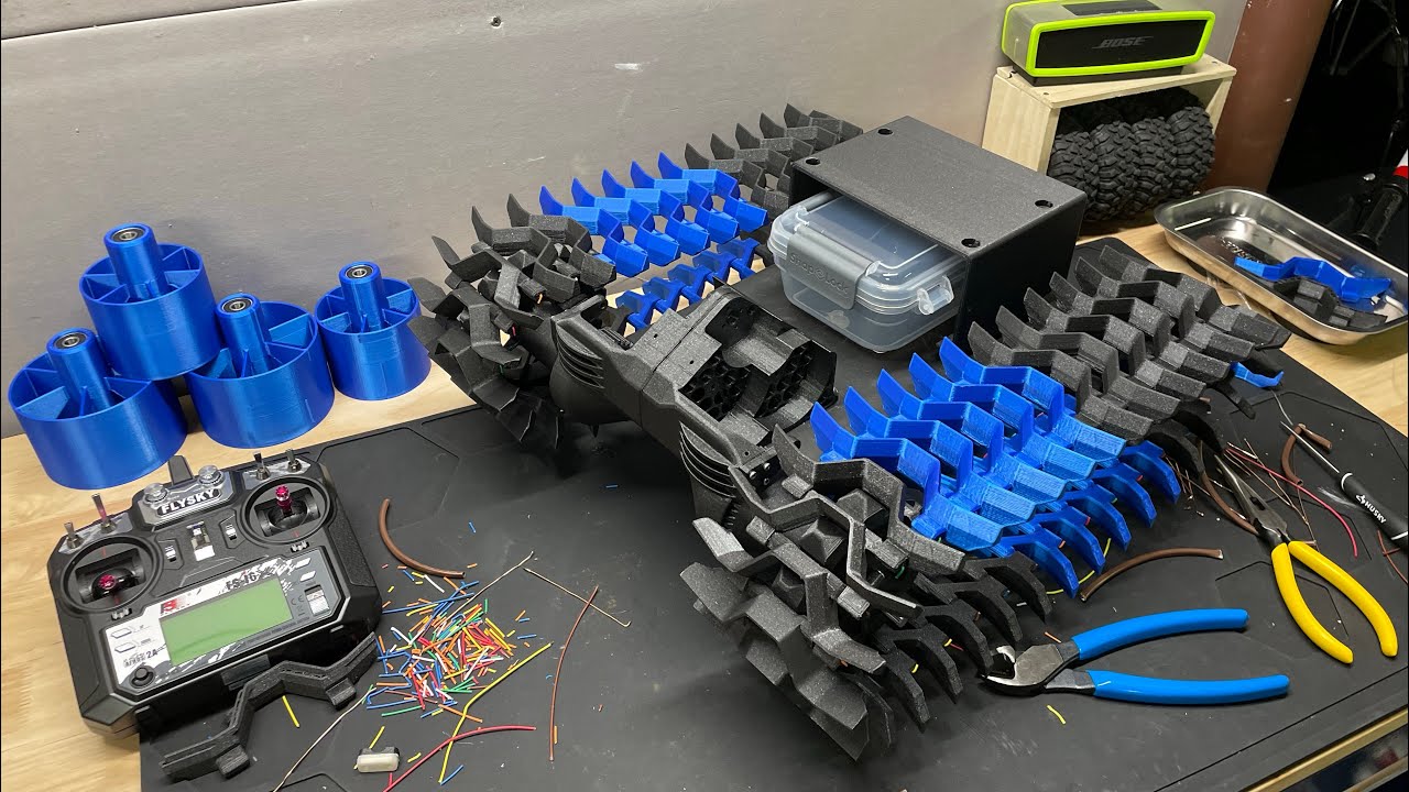 RC Snowcat Project Completed - YouTube