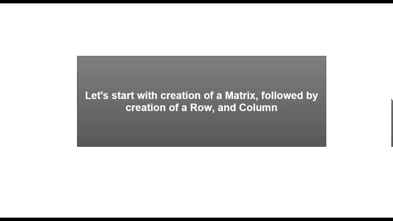 MATLAB | Lesson 02 | Creation of Row, Column, and Matrix - YouTube