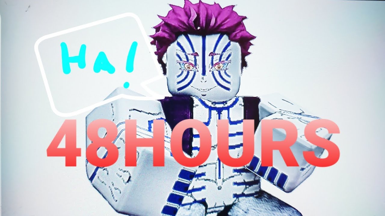 Becoming Akaza Hakuji in 48hours in Project Slayers!(was fun!) - YouTube