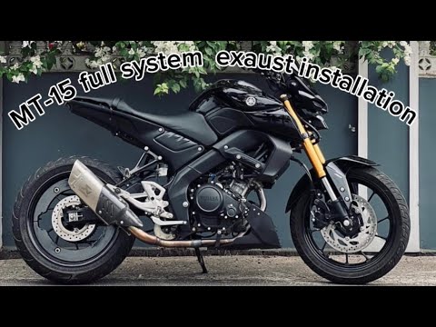 YAMAHA MT-15 Exhaust installation full detailed video. #mt15exhaust # ...