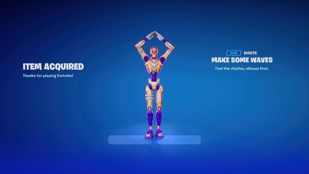 Buying The *NEW* MAKES SOME WAVES Emote In Fortnite - YouTube