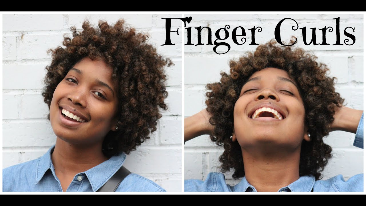 Finger Curls for Natural Curly Hair - YouTube