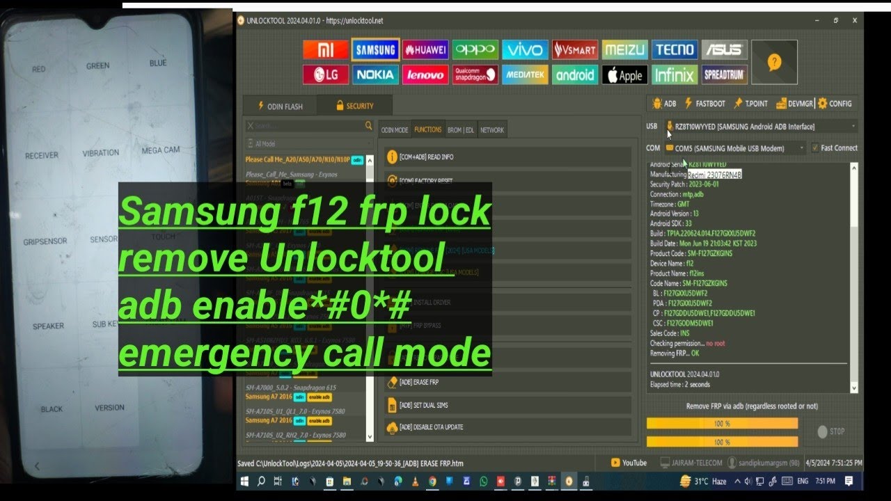 Samsung f12 frp lock remove unlocktool #samsungf12frpunlocktool. via ...