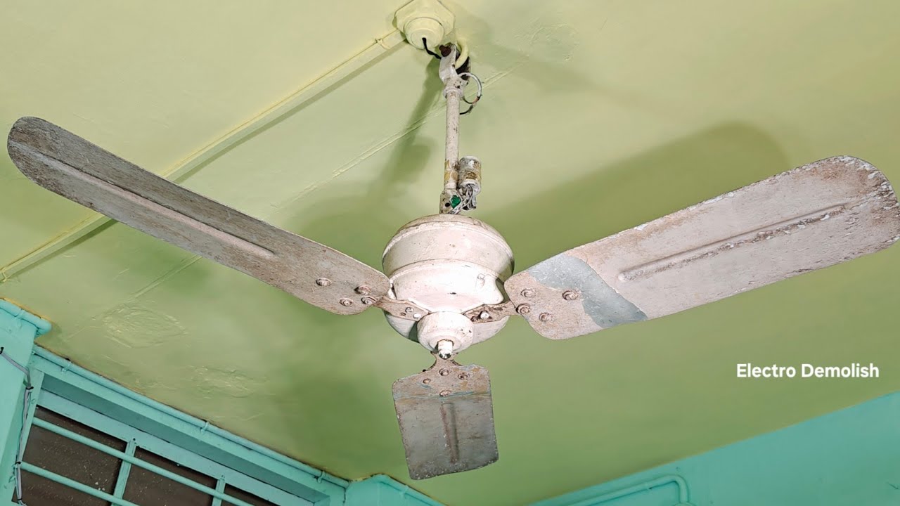 Ceiling Fan Falling Down (95 Years Old) Antique Ceiling Fan vs ...