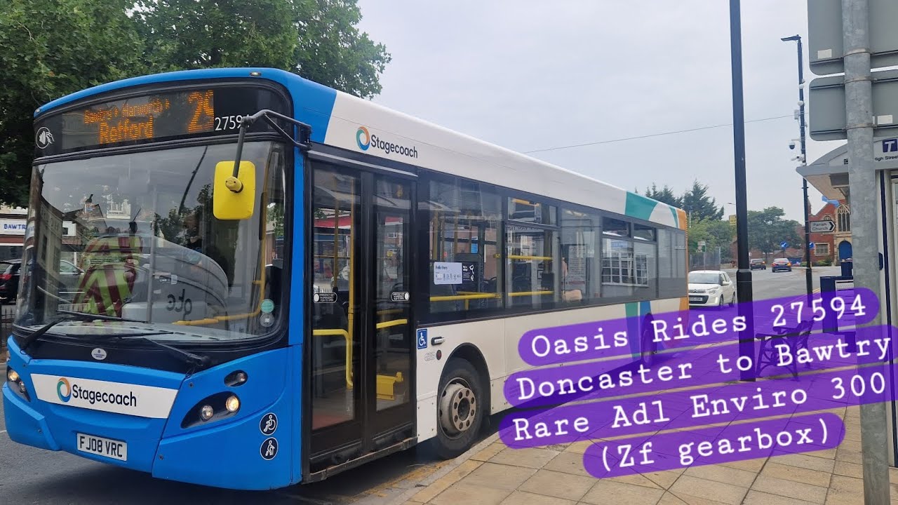 Oasis Rides: 27594 Adl/Transbus Enviro 300 (Old gen) - YouTube