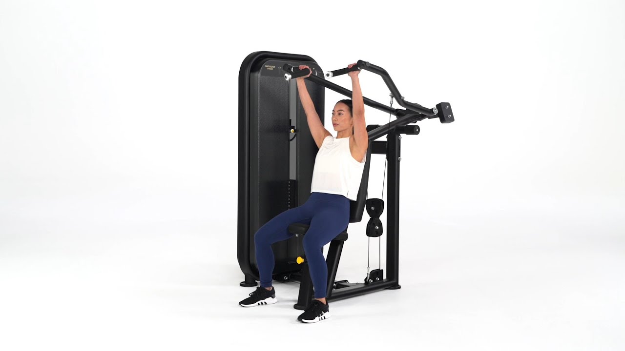 Vision Selectorized Strength-Shoulder Press Movements - YouTube