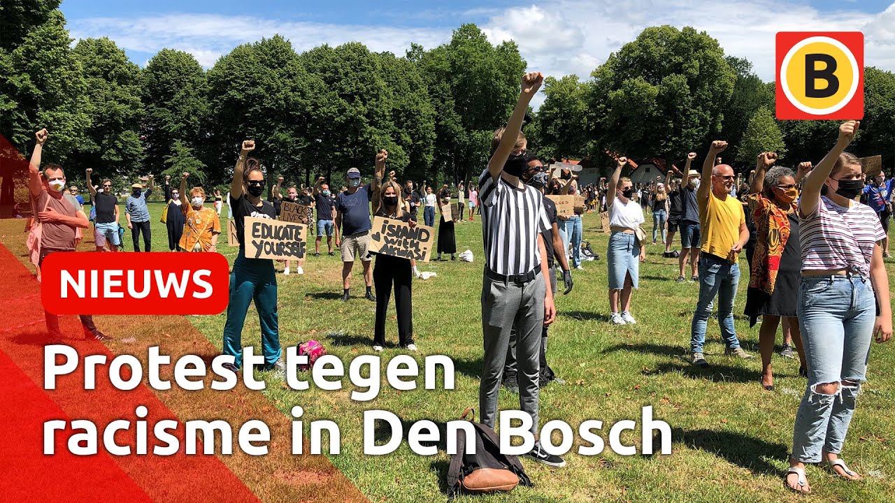 Protest tegen racisme in Den Bosch | Omroep Brabant - YouTube