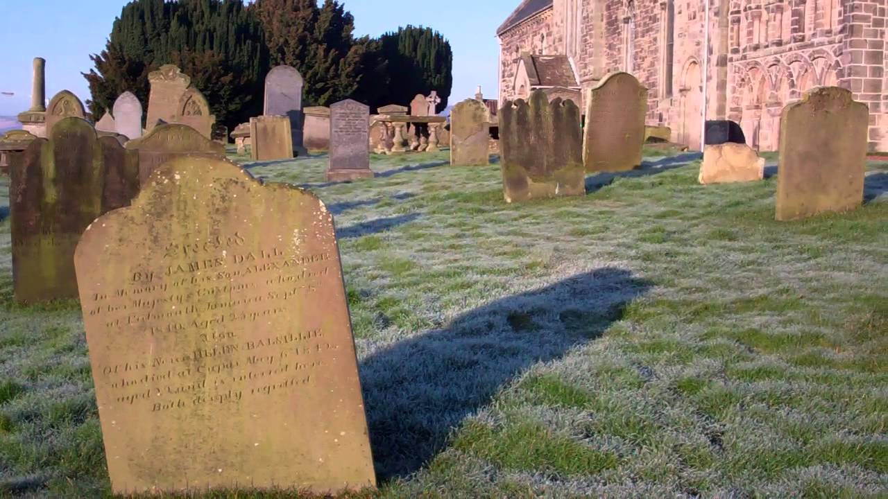 Graveyard St Athernase Church Leuchars Fife Scotland - YouTube