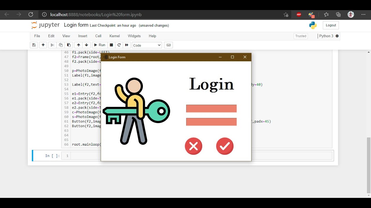 Lecture8 Part2 Create Login Form Using Tkinter And Sql Server Youtube 8537