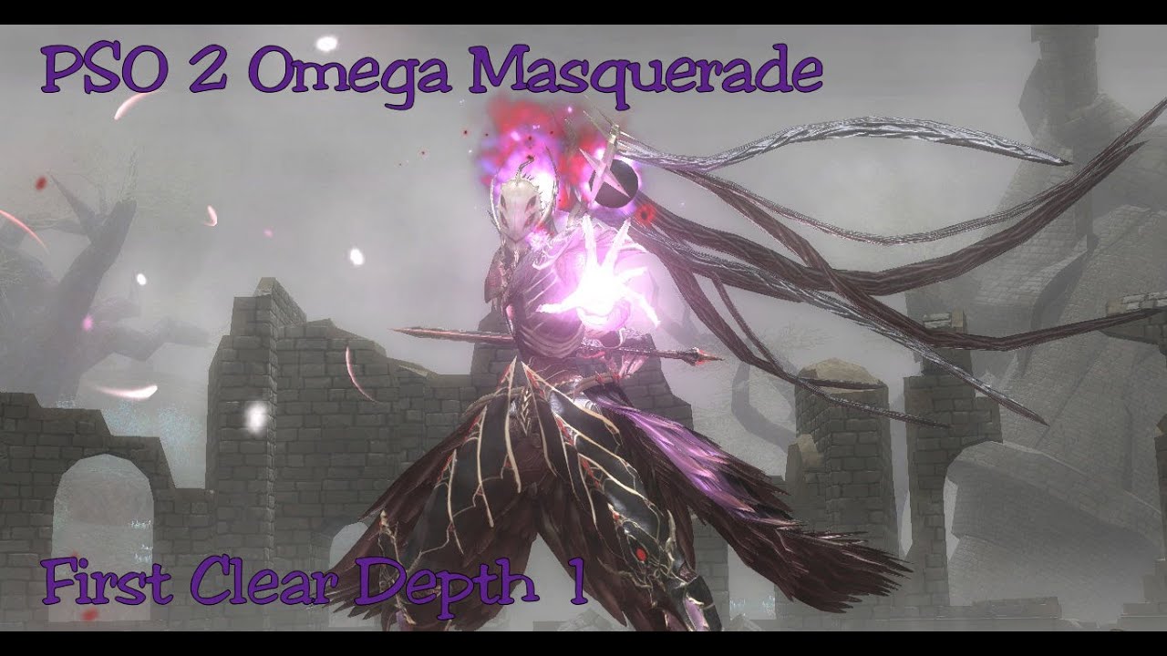 PSO 2 Omega Masquerade First Clear: Depth 1 - YouTube