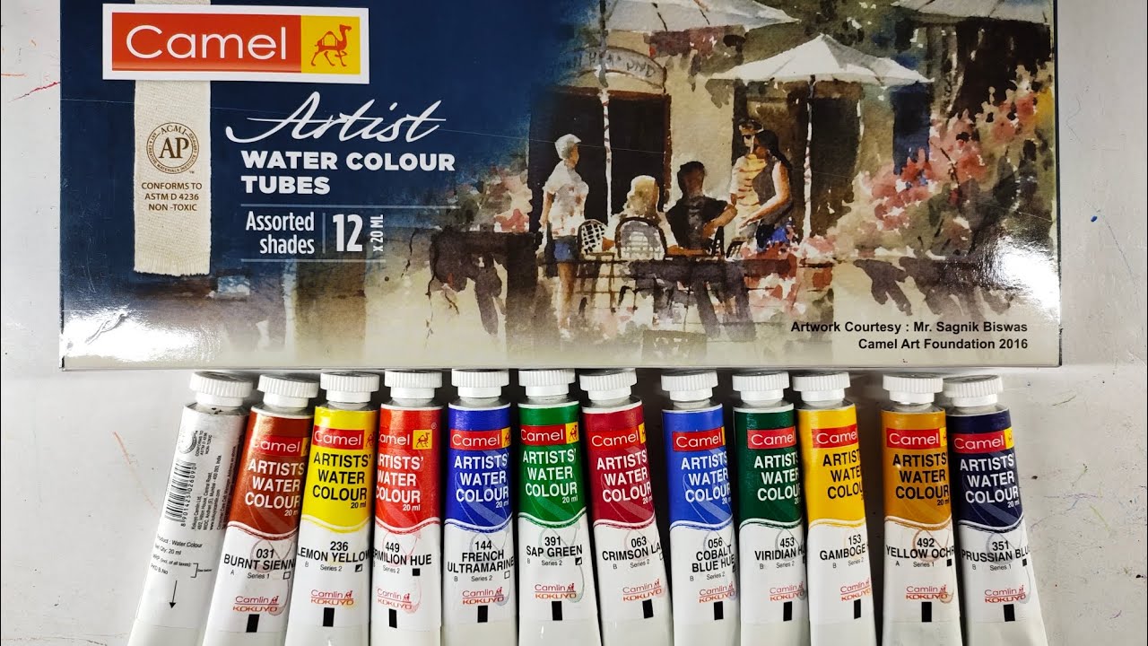 camel artist watercolour tube Unboxing | camel artist watercolour - YouTube