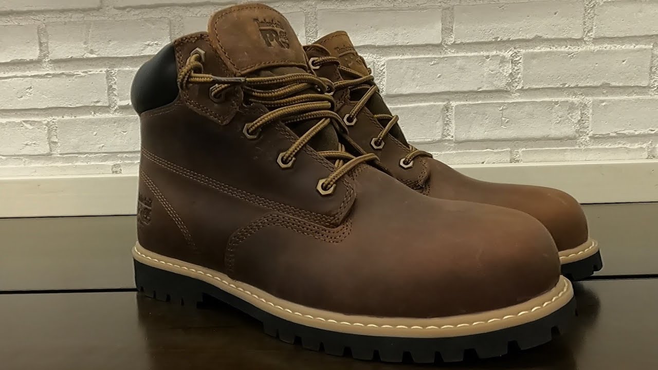 TIMBERLAND MEN'S PRO GRITSTONE STEEL TOE WORK BOOT CLOSER LOOK ...