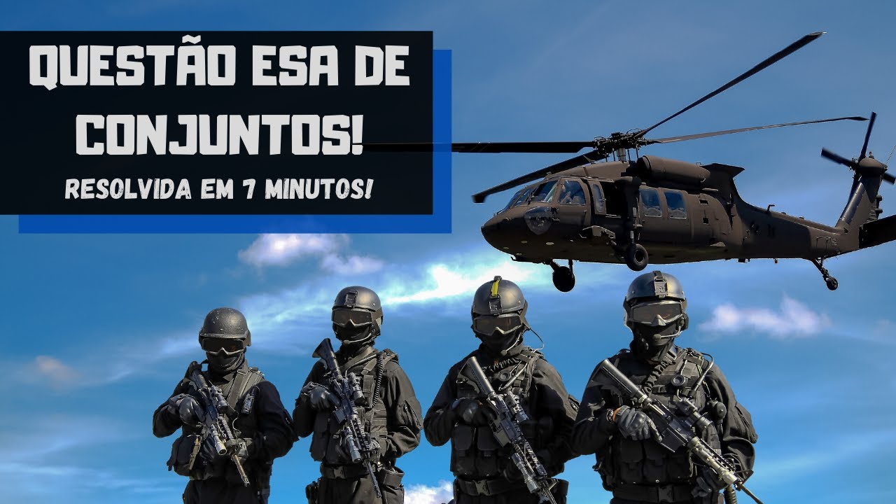 QUESTÃO ESA DE MATEMÁTICA - Conjuntos! - YouTube