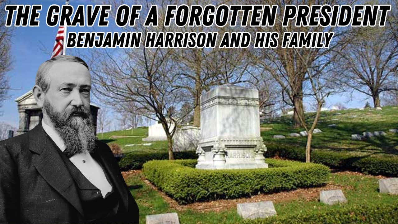 Visiting the Peaceful Grave of President Benjamin Harrison - YouTube