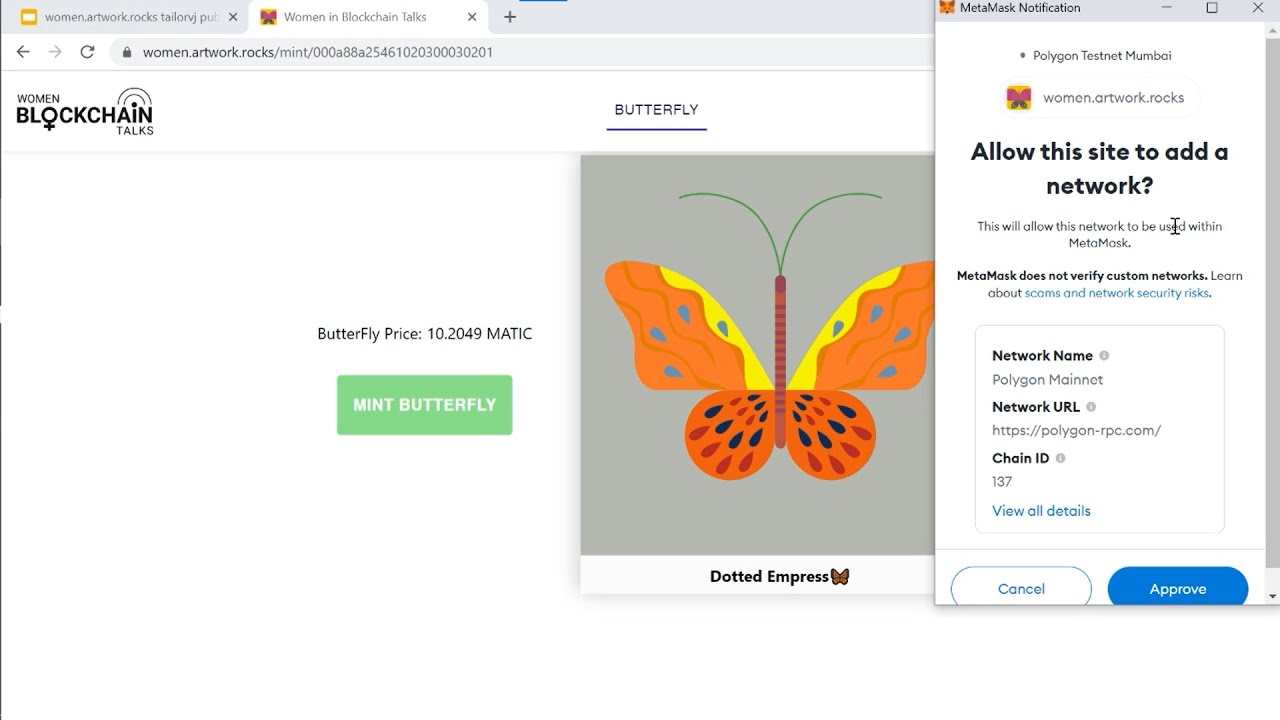 How to add Polygon network settings to MetaMask automatically - YouTube