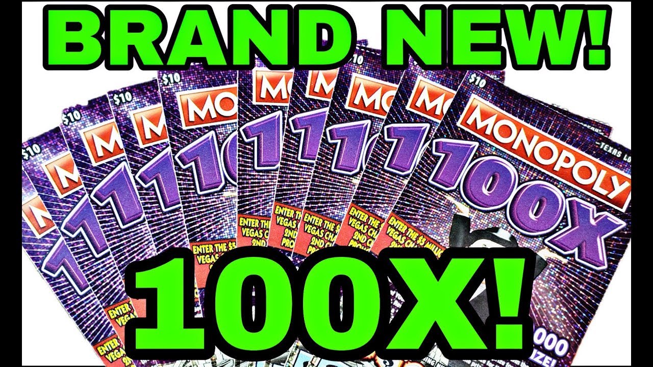BRAND NEW! 100X! $10 MONOPOLY! Texas Lottery scratch off tickets - YouTube