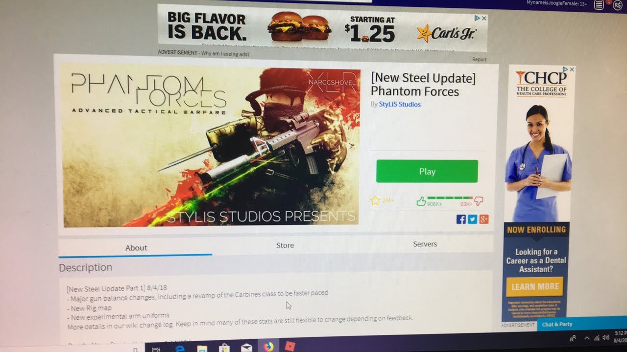 Roblox fantom forces - YouTube