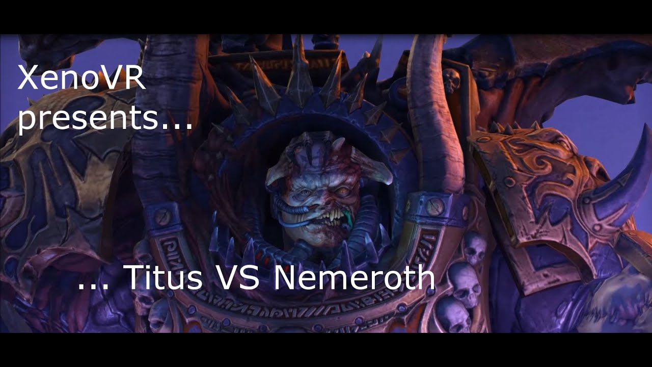 Warhammer 40,000 Space Marine - Titus VS Nemeroth - Final Boss Battle ...