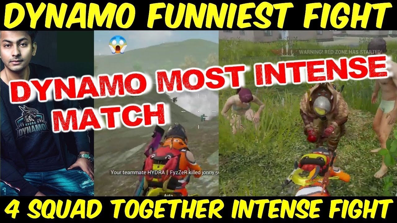 Dynamo Funniest Fight, 4 Squad Together, Dynamo Gaming Most Intense ...