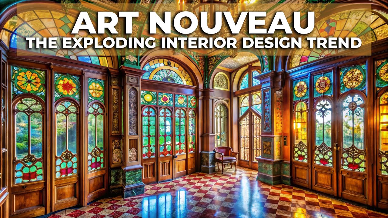 Art Nouveau: The Exploding Interior Design Trend! - YouTube