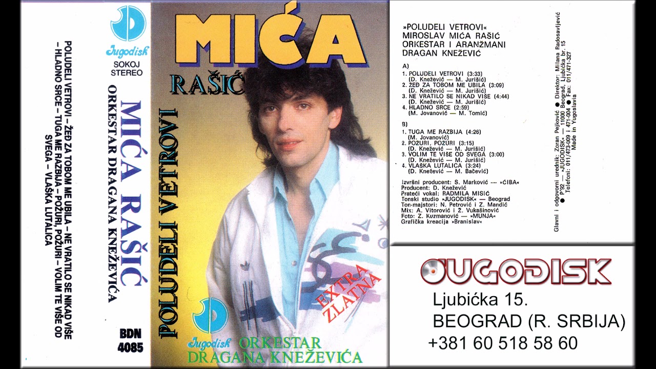 MIroslav MIca Rasic - Poludeli vetrovi - (Audio 1992) - YouTube