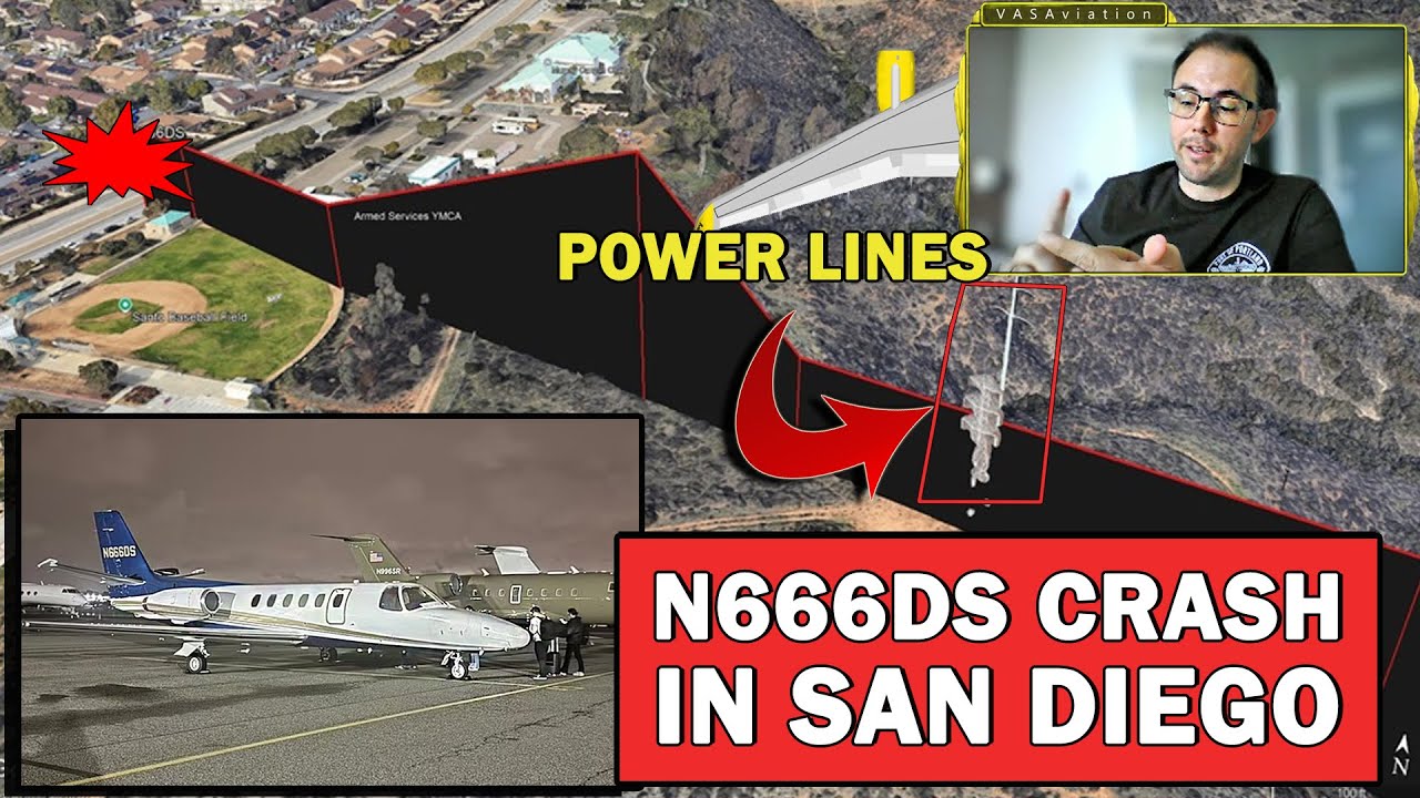 [ANALYSIS] Plane N666DS Citation C550 Crash in San Diego - YouTube