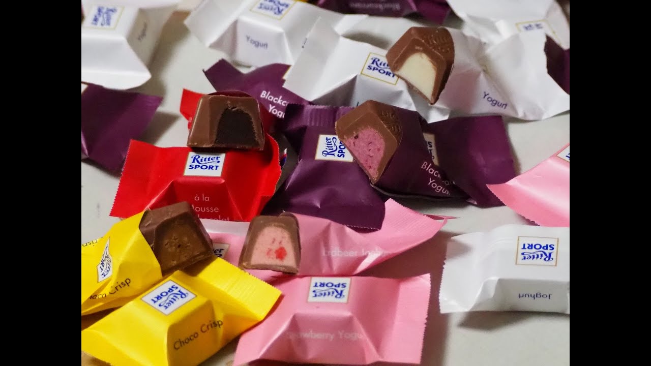 choco cubes/ritter sport yummyyy,,, - YouTube