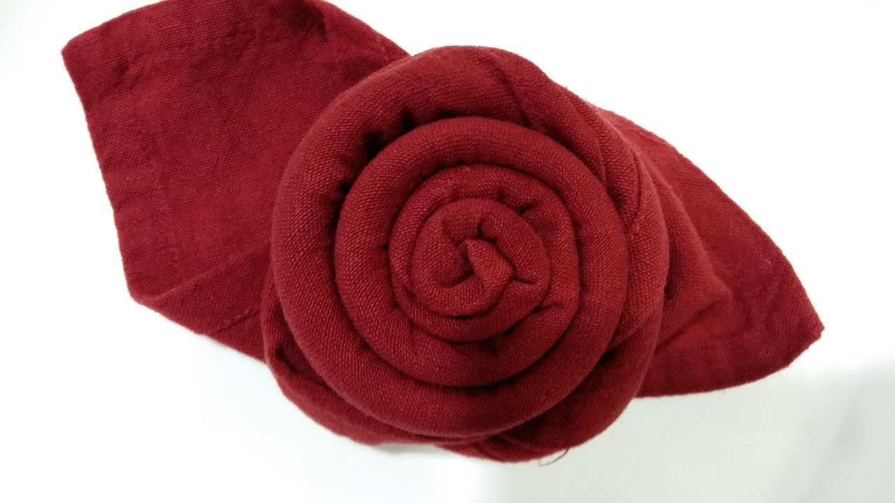How to make a rose by table napkin folding || EASY DIYs || table ...