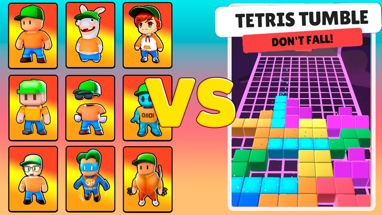 MR.STUMBLE vs TETRIS TUMBLE MAP Battle in Stumble Guys🔥 - YouTube
