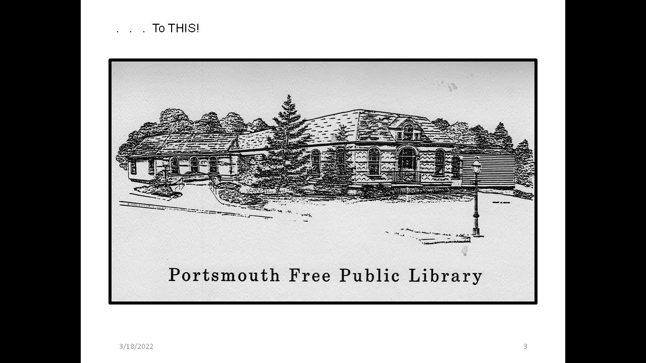 Portsmouth RI Library 125th 3 18 22 - YouTube